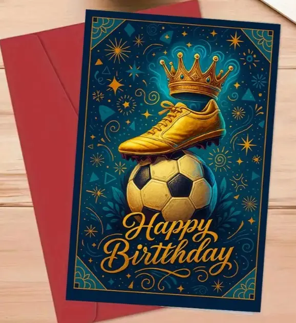 Carte anniversaire Football - bigleco | bigleco house